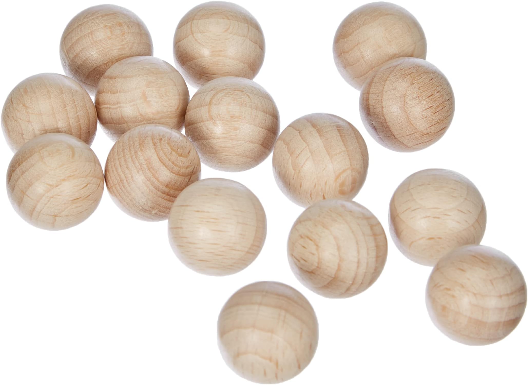 Rayher Set of 6 Wooden Balls for Crafts and Model Making, Solid Wood ...