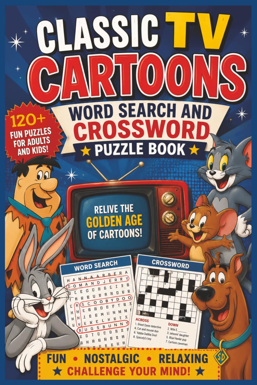 Classic TV Cartoons Word Search and Crossword Puzzle Book: Relive ...