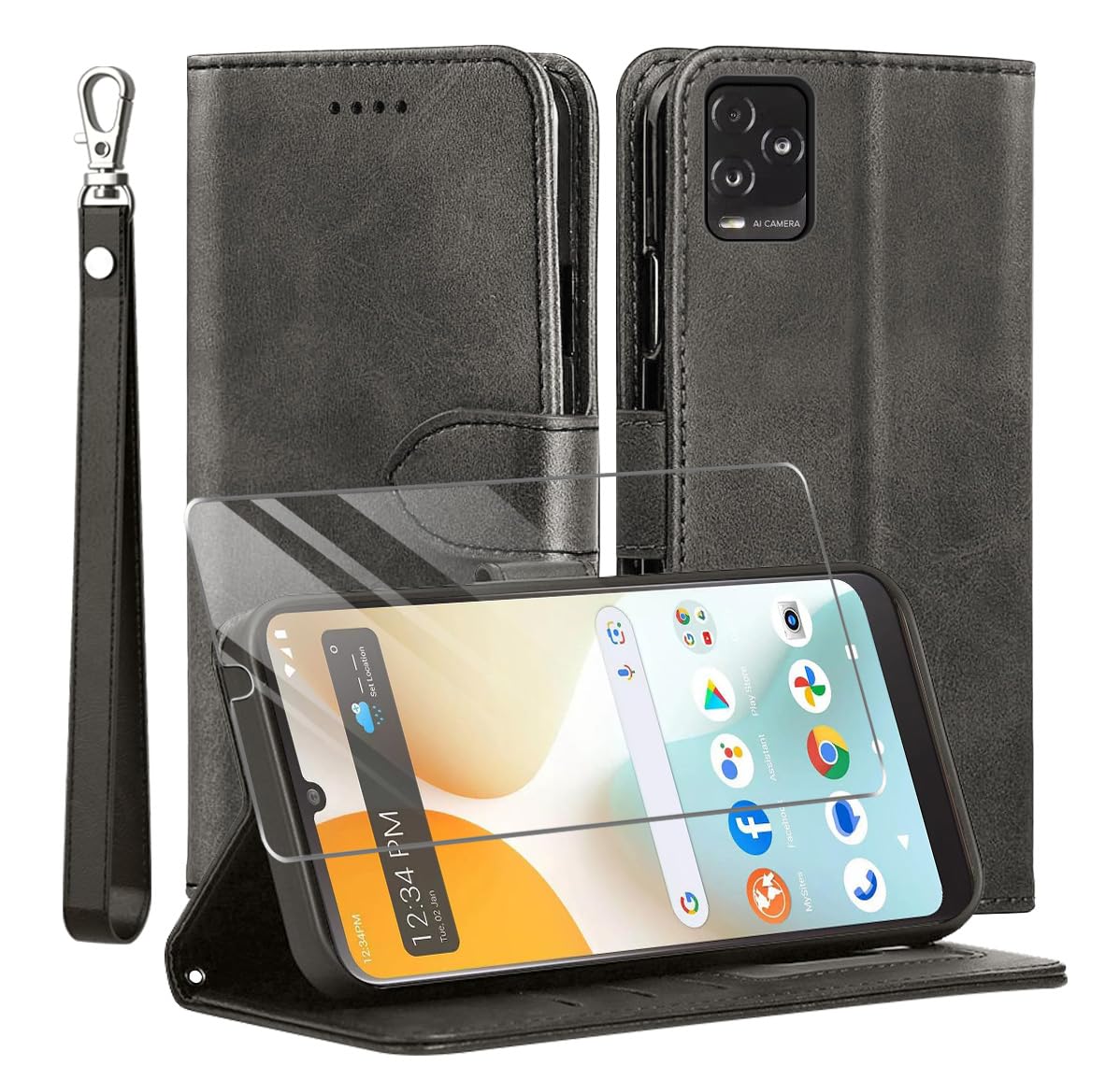 Amazon.com: TTYSHTT for BLU View 5 pro Case and Tempered Glass Screen ...