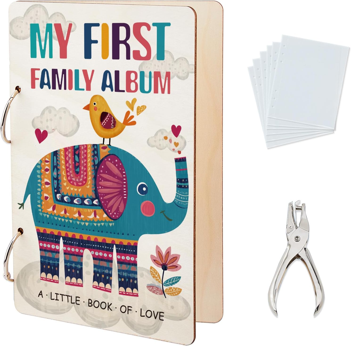 Amazon.com: SUPERDANT Baby's My First Family Album Greeting Card Holder ...