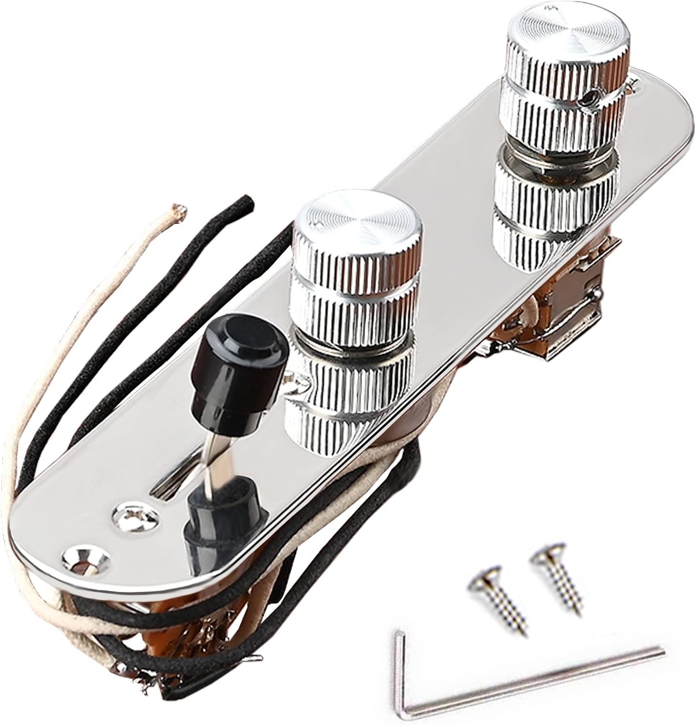 Amazon.com: Alnicov Guitar Fully Loaded Control Plate Pre Wired 3 Way ...