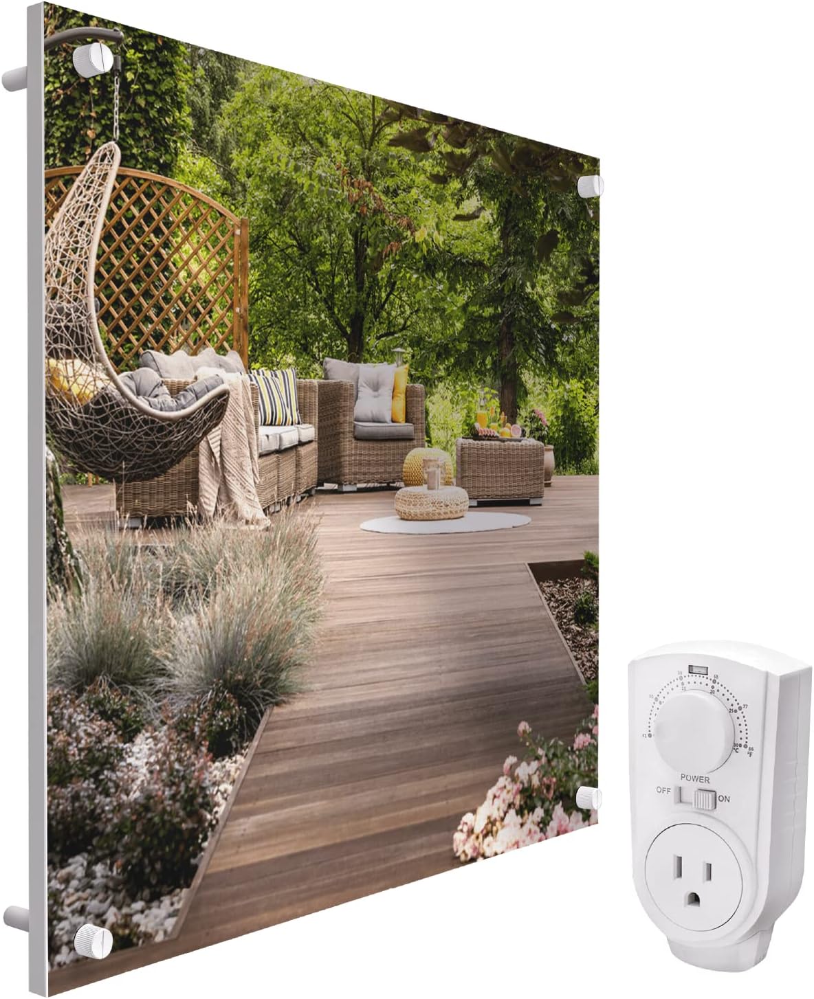 Amazon.com: Wall Mount Space Heater Panel-500 Watt Convection Heater ...