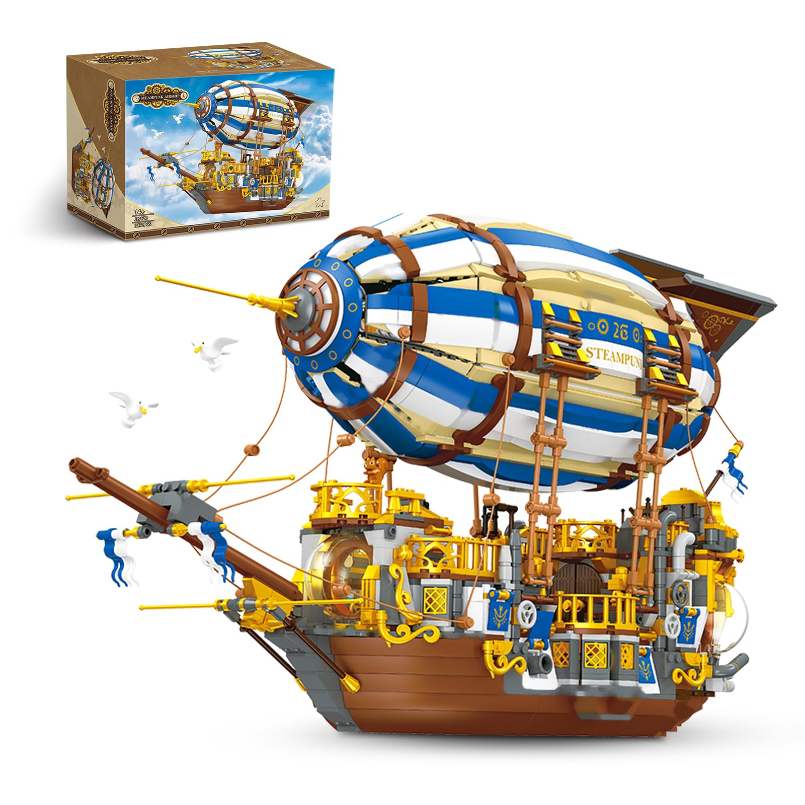 Amazon.com: JumpBunny Steampunk Airship Building Block - 3272 PCS ...