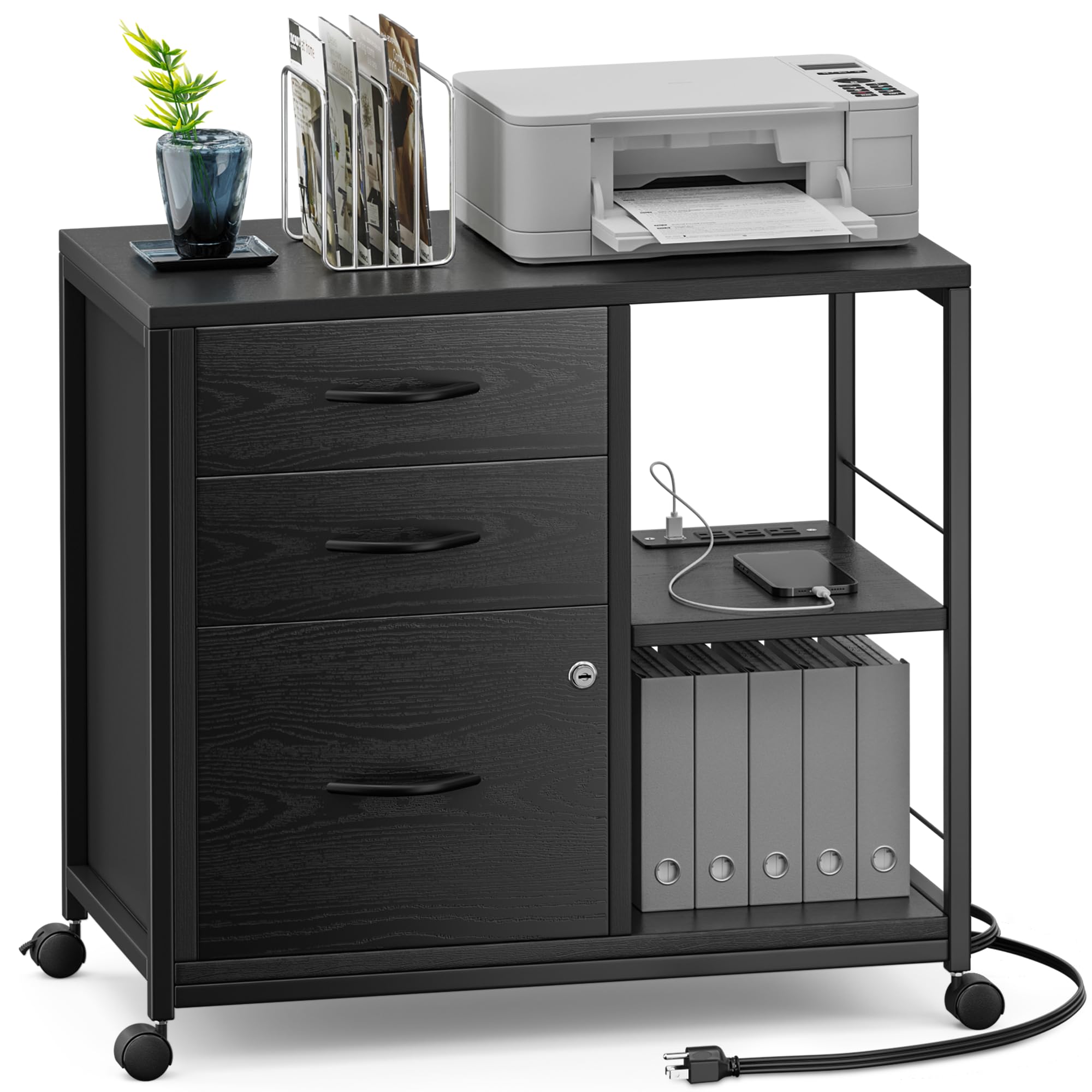 Snapklik.com : Lulive File Cabinet For Home Office, Filing Cabinet