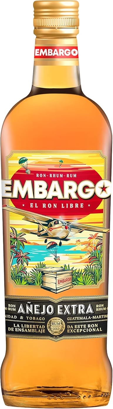 EMBARGO - Rhum Añejo Extra - Rhum Libre - 40 % Alcool - Origine ...