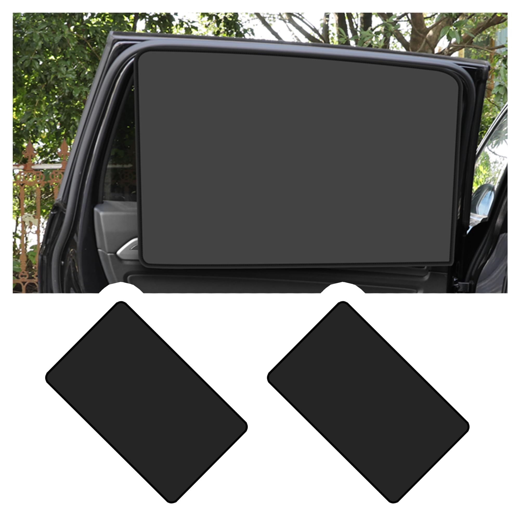 Amazon.com: 2PCS Newly Upgrade Car Sun Shade Side Window with 18 ...