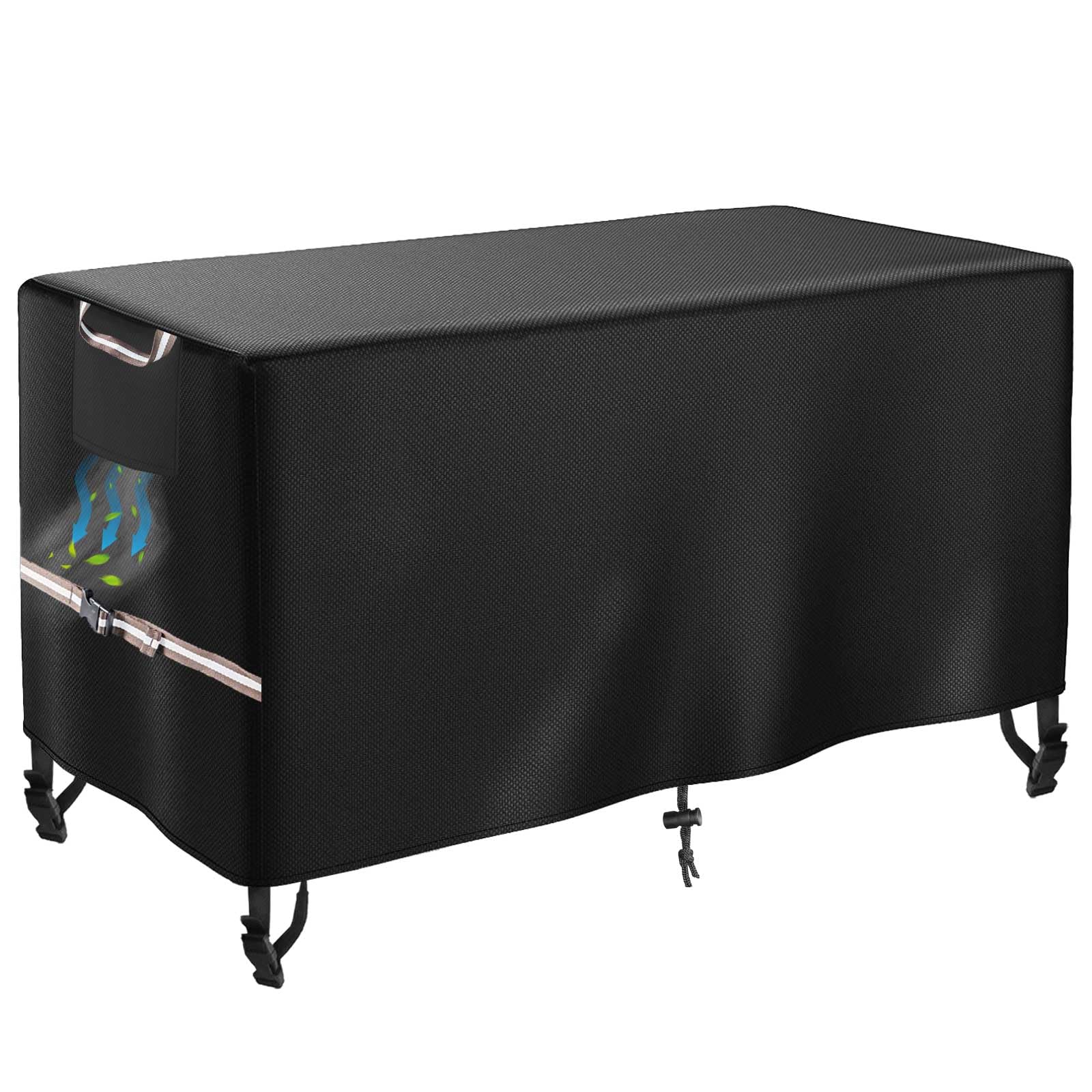 Snapklik.com : WICKTICK Rectangular Gas Fire Pit Table Cover 44 X 28 Inch