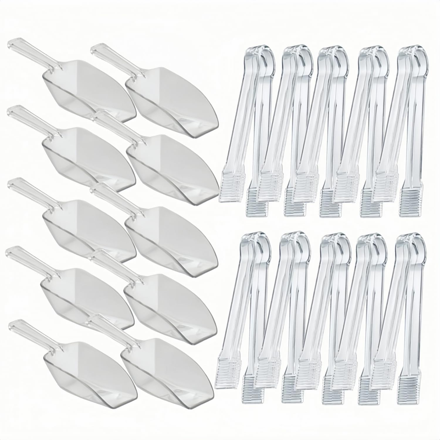 Amazon.com: Roshtia 12 Pcs Plastic Serving Tongs Mini Kitchen Tongs ...