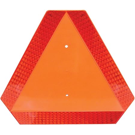 Amazon.com: IGNIXIA (Pack of 02) Slow Moving Vehicle Sign, PVC Vinyl ...