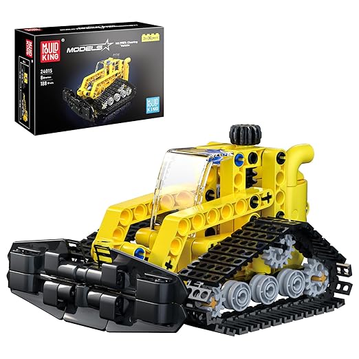 Mould King Snow Groomer Truck Bulldozer Building Toys, Creative STEM ...