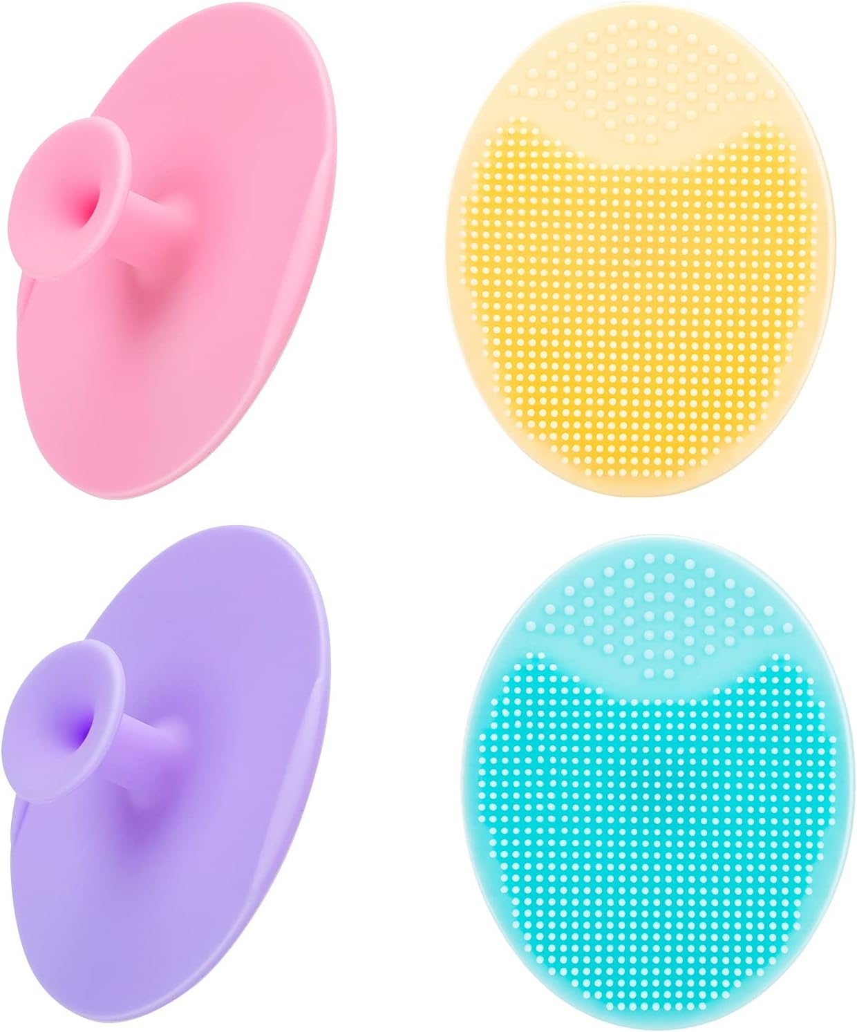 Amazon.com : 2 Pack Silicone Body Scrubbers Shower Foot Scrubber Mat 2 ...