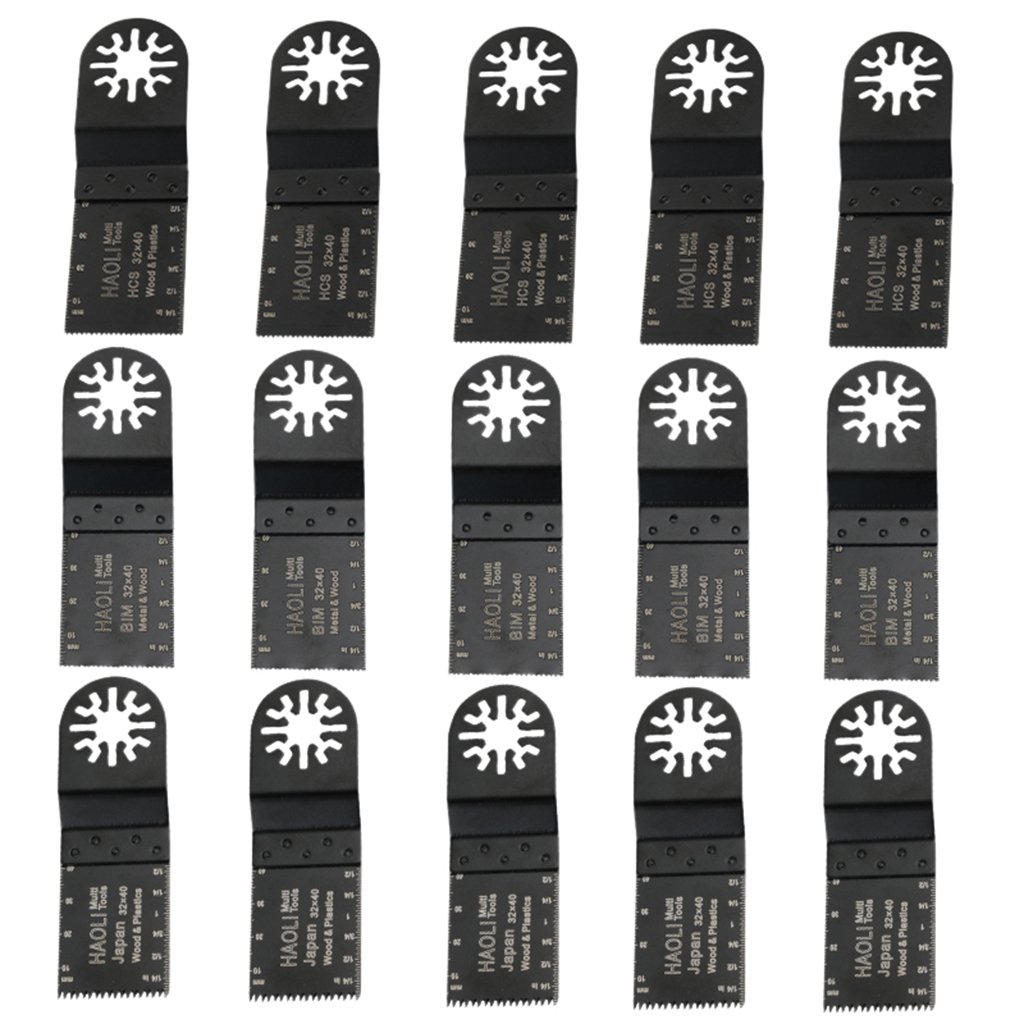 Rare 15Pieces Oscillating Saw Blade (Japan Coarse Tooth/Bi-Metal/Fine ...