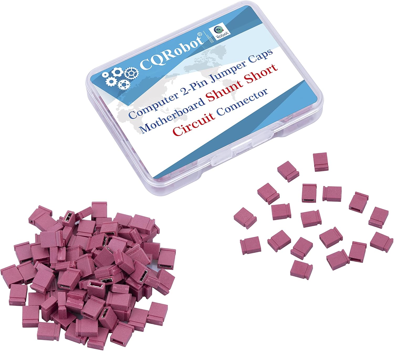 Amazon.com: CQRobot 200 Pieces Red Standard Computer Jumper Caps Header ...