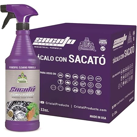 Amazon.com: Sacato Cleaner & Degreaser (32 fl Oz) - Removes Tough ...