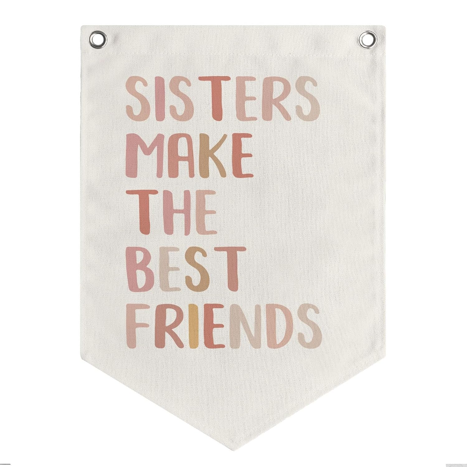 Amazon.com: Brother and Sister Flag Pennant Sign, Sibling Canvas Banner ...