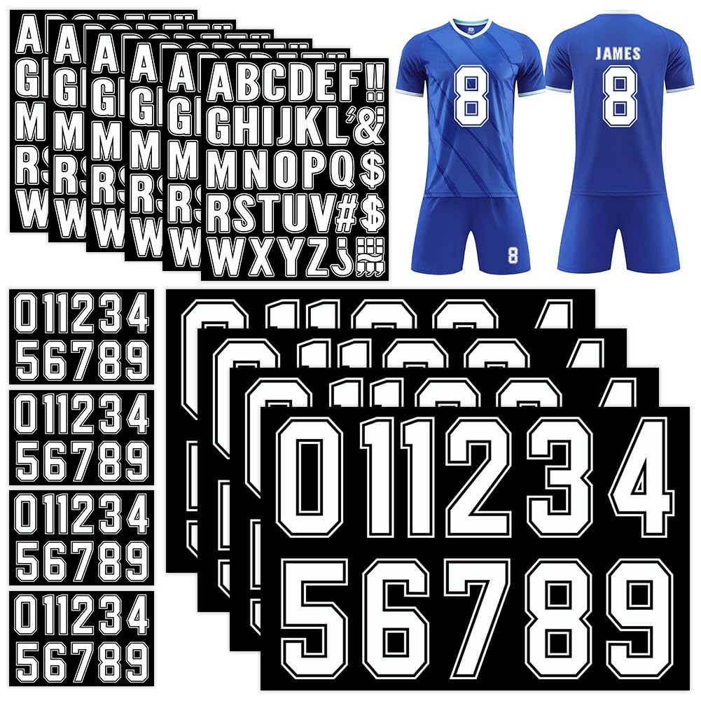 Amazon.com: Ukontagood 358 Pcs Iron on Numbers and Letters, 8 Inch and ...