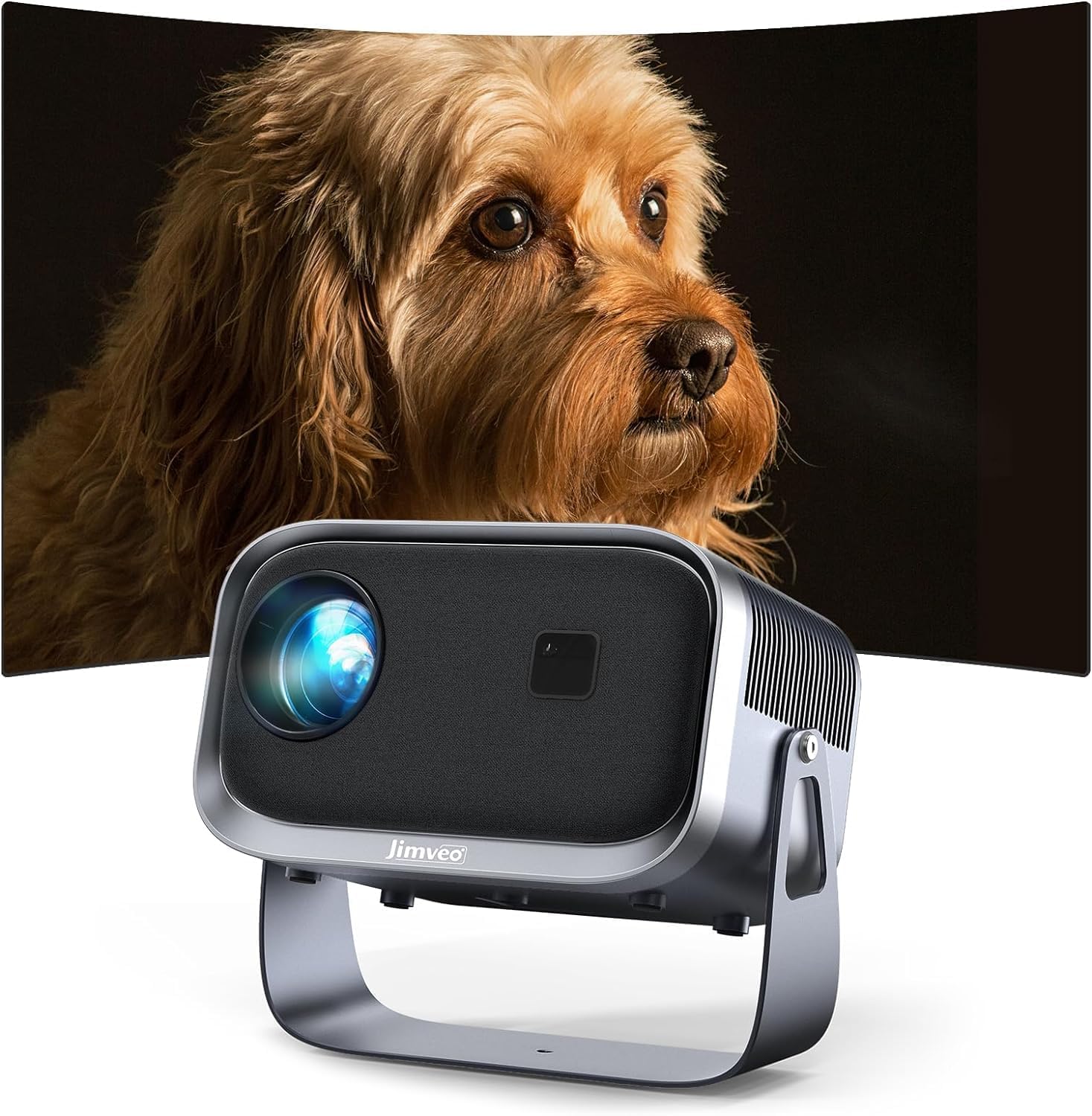 Beamer【Elektrischer Fokus/Trapezkorrektur】±360° Rotating Mini Beamer ...