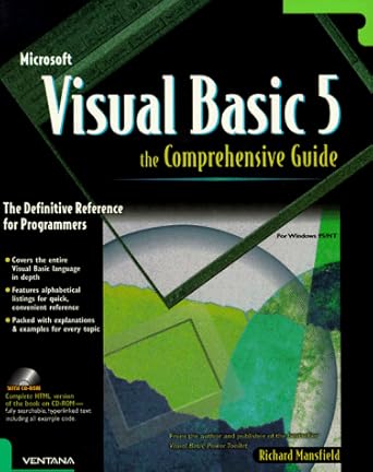 Visual Basic 5: The Comprehensive Guide : The Professional Reference ...