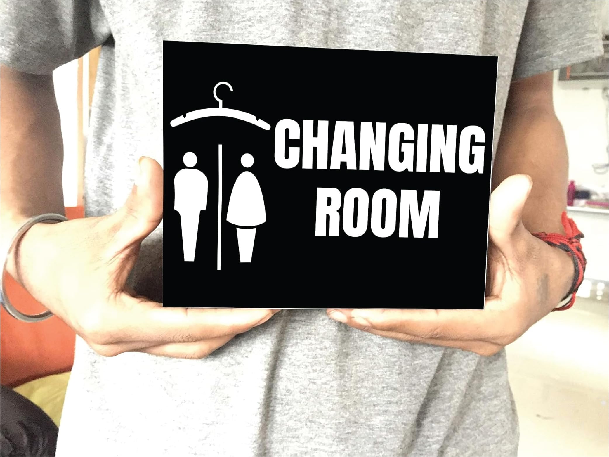 Buy SIGN EVER Dress Changing Room Sign Board For Auditorium Shops ...