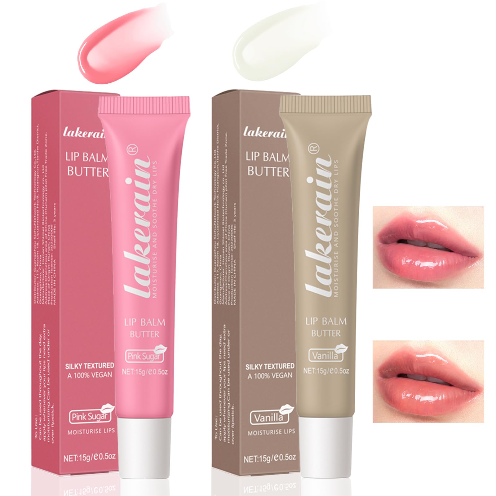 2 Color Summer Lip Butter Balm, Lip Mask, Lip Balm, Moisturizing Lip ...