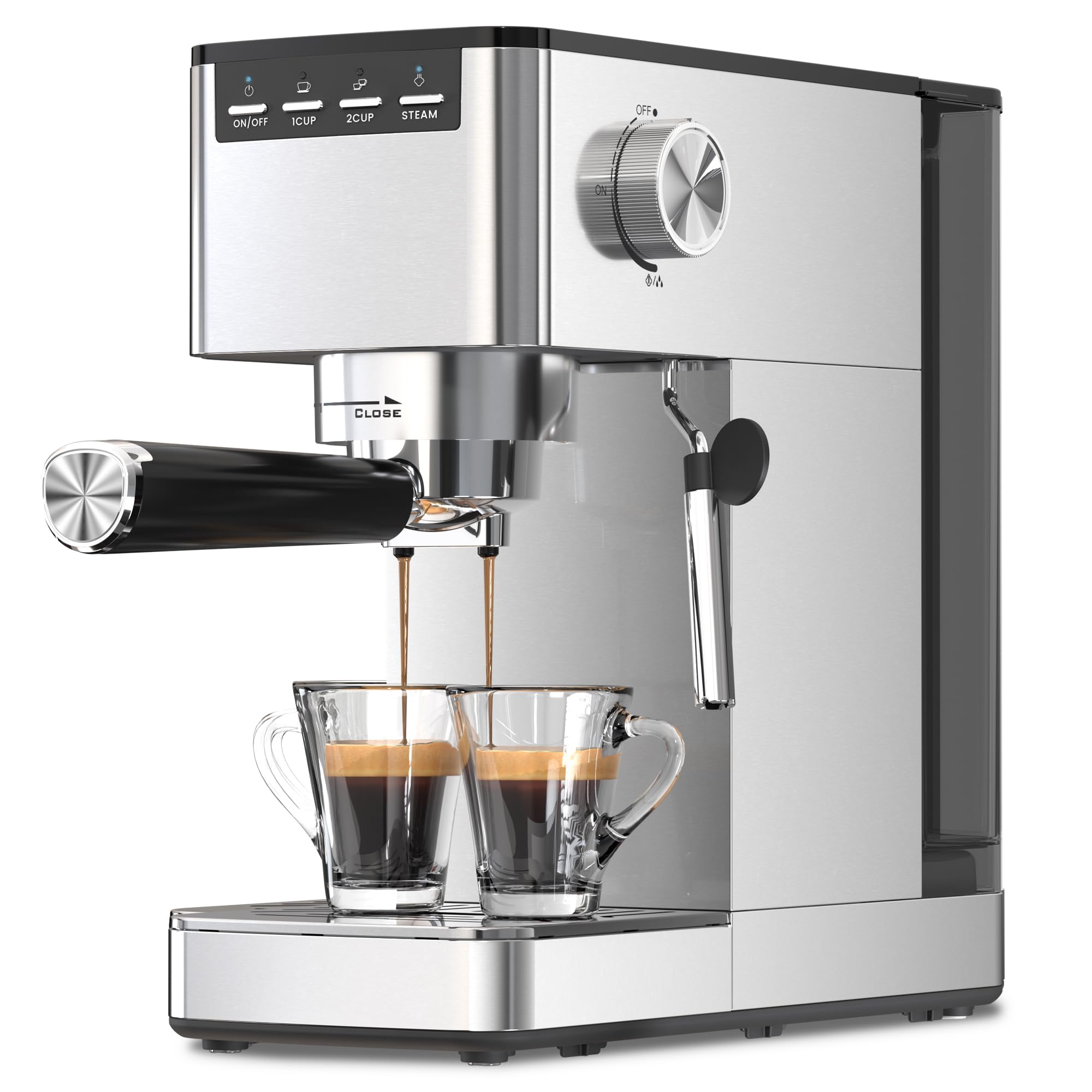 Amazon.com: Kismile Espresso Machine 20 Bar, Espresso Maker with Milk ...