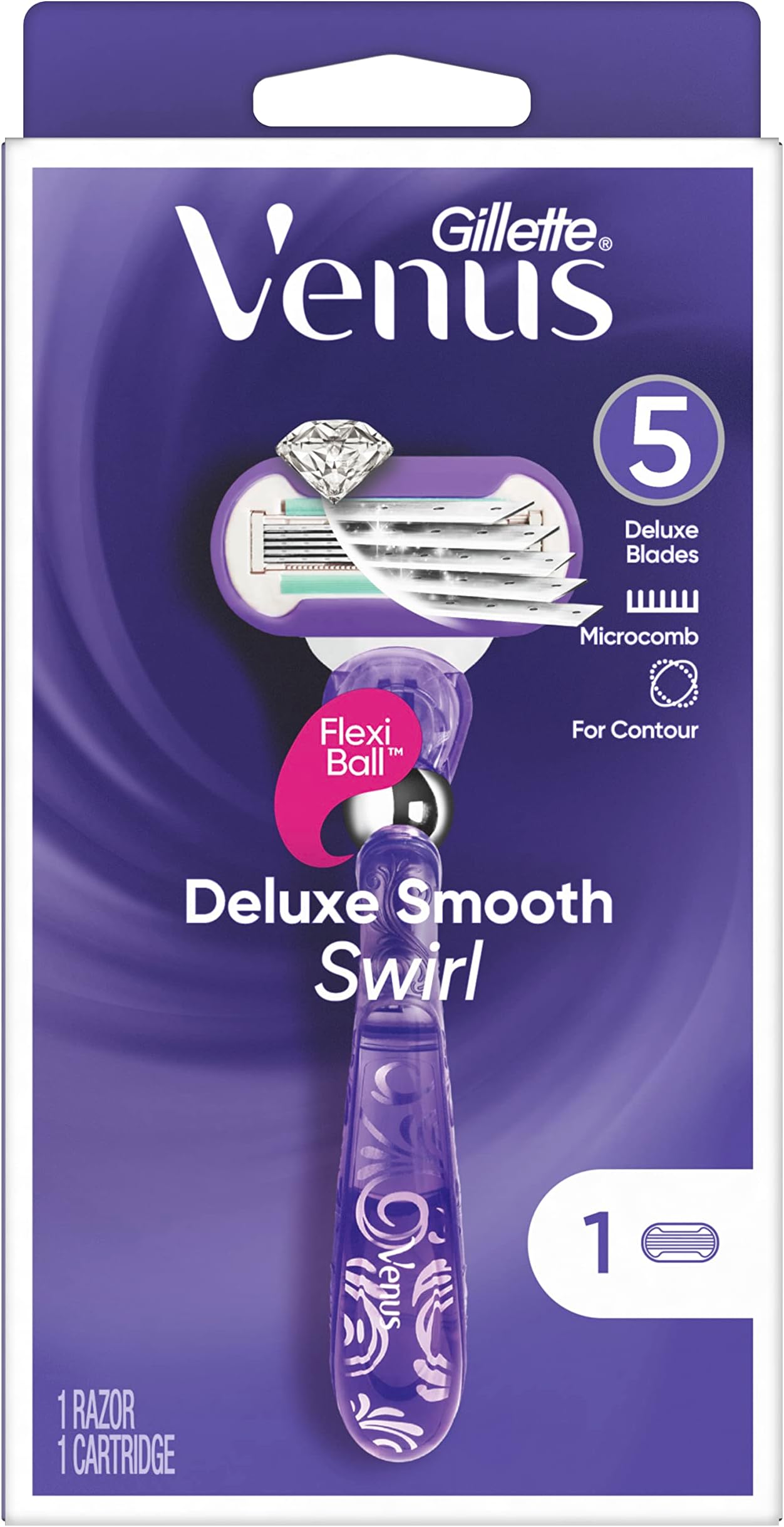 Amazon.com: Gillette Venus Extra Smooth Razor for Women, Includes 1 ...
