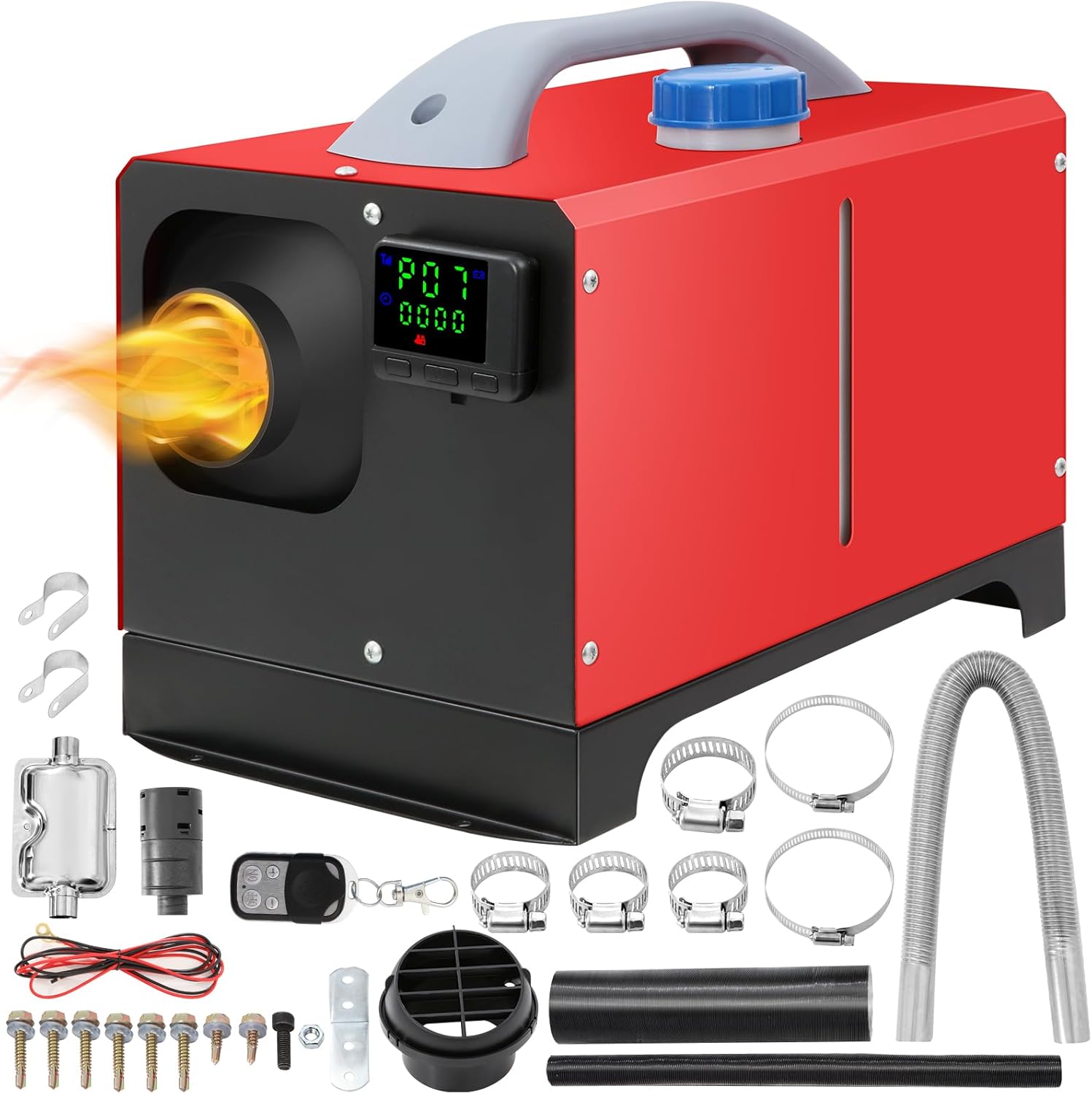 DWALE 12V 8KW Diesel Air Heater, All in One Truck Heater, Portable With ...