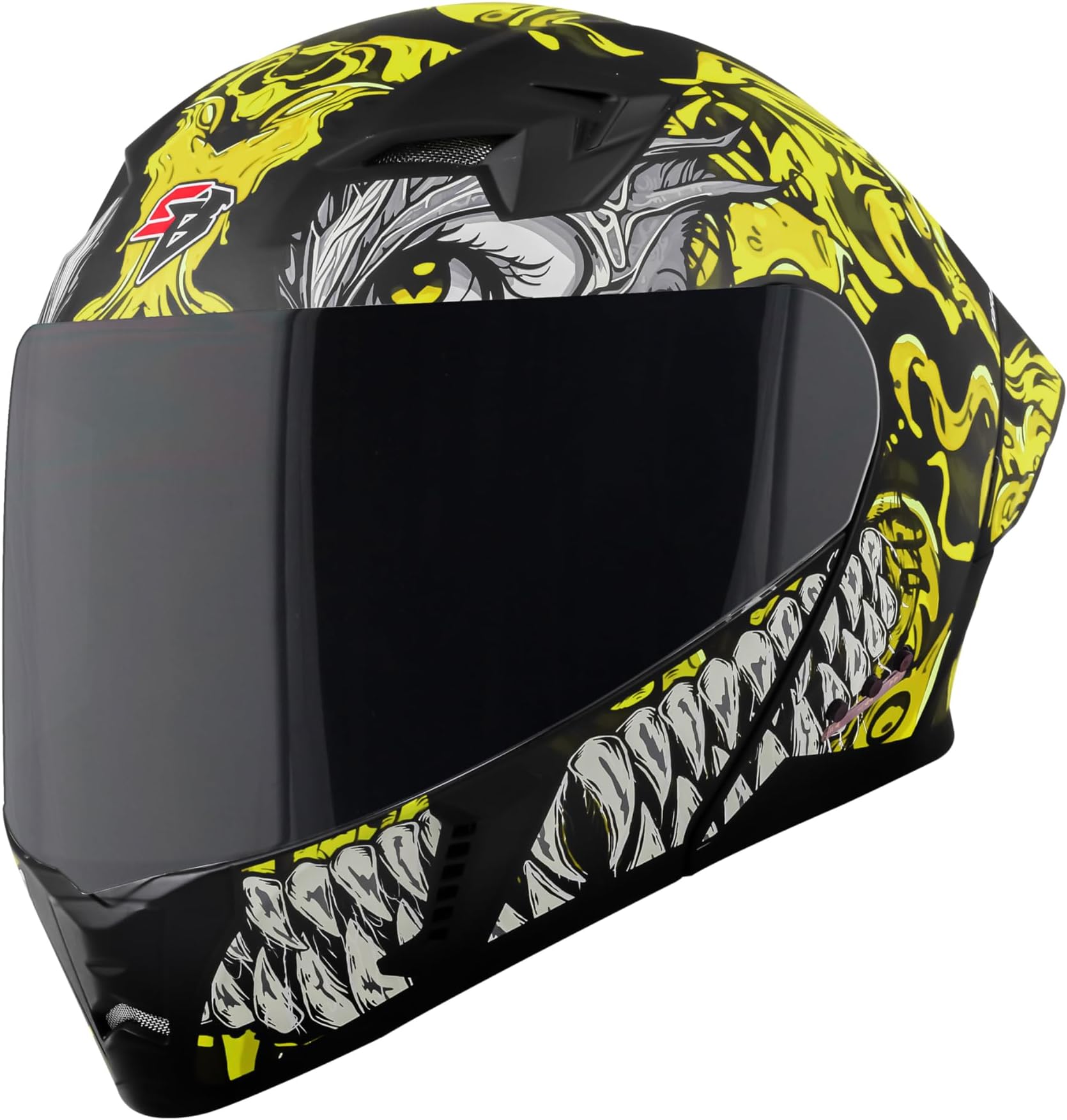 Steelbird SBA-20 Draco Bluetooth ISI Certified Full Face Helmet for Men ...