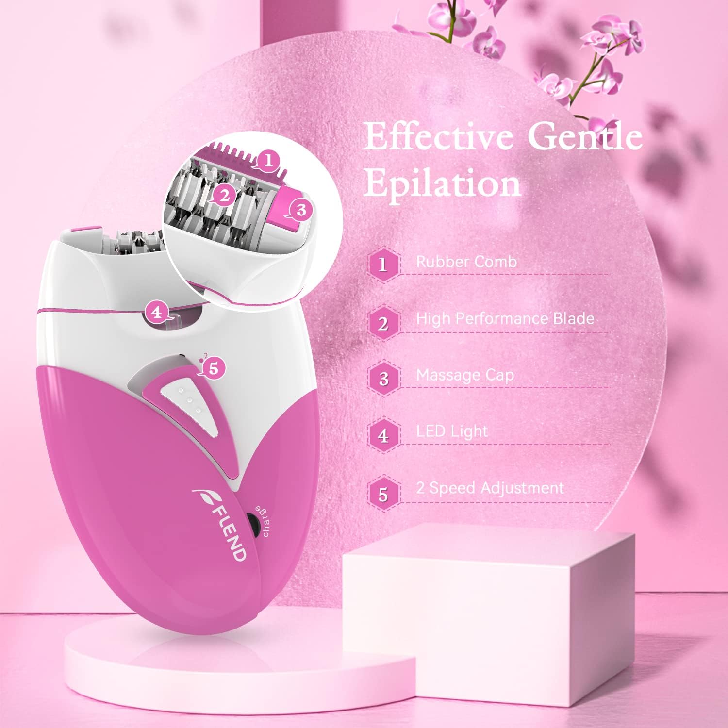 Flend Epilators for Facial Hair Removal & Body Hair Removal ...