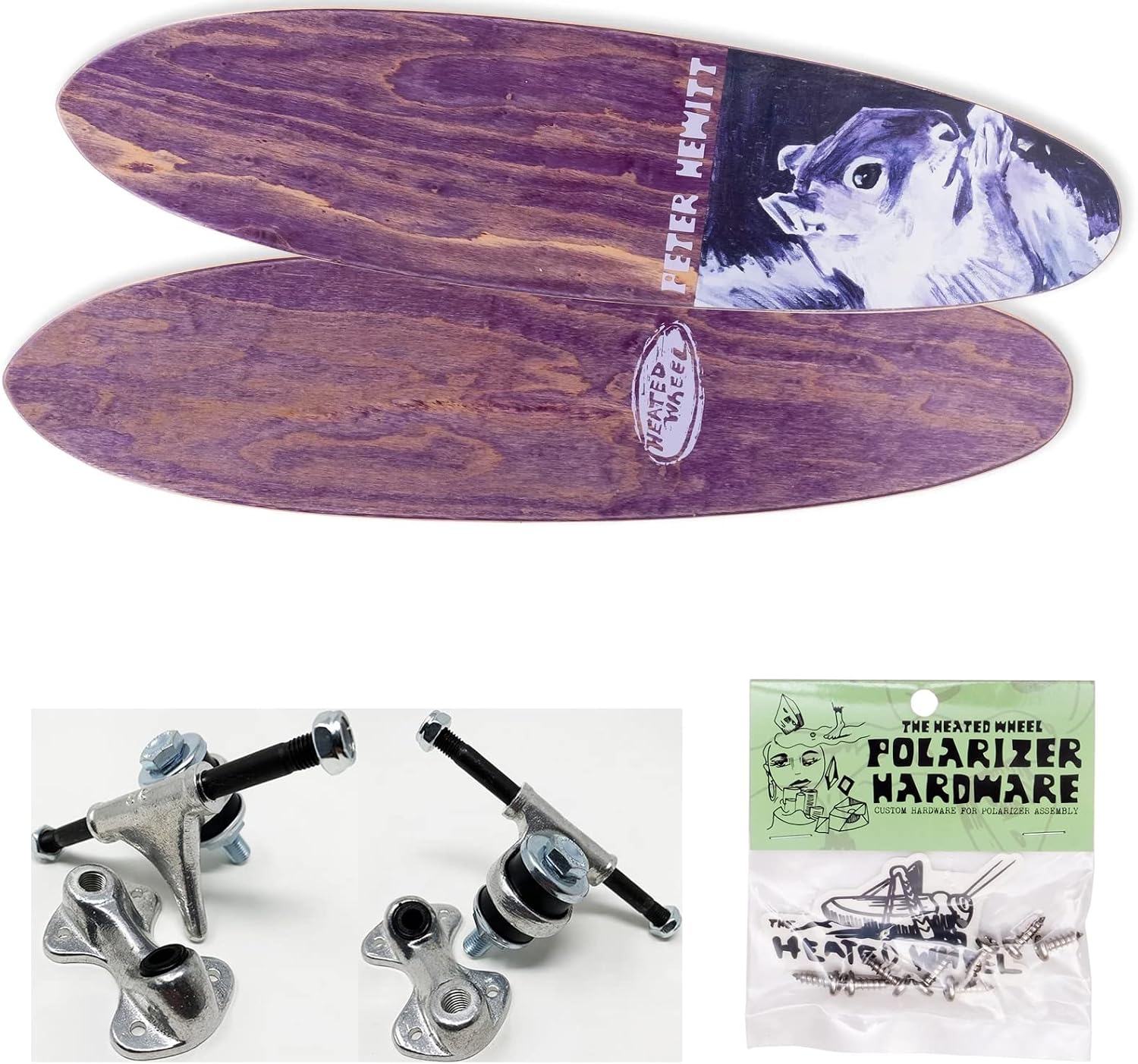 Amazon.com : The Heated Wheel Skateboard Polarizer Hewitt Nut Cracker ...