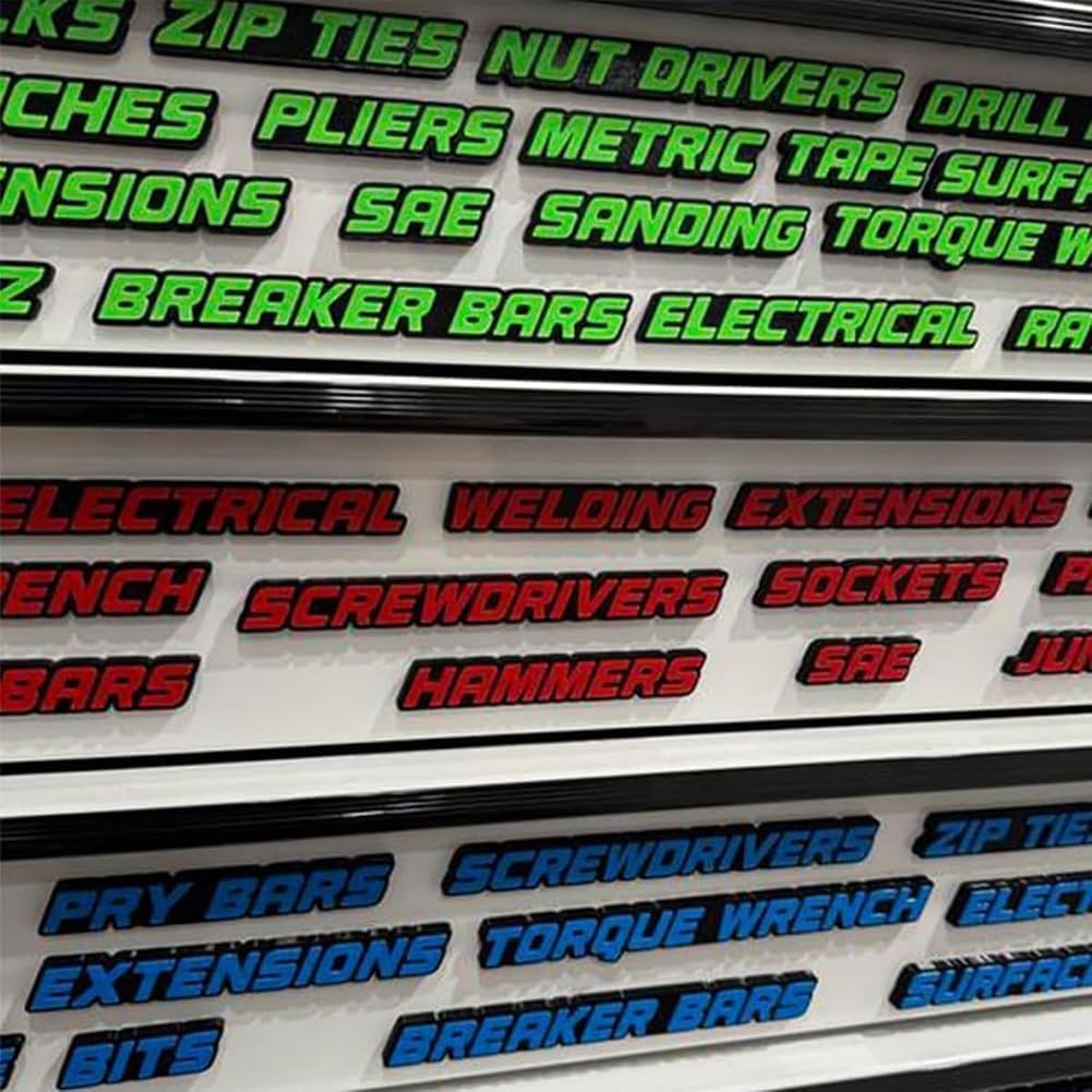 Amazon.com : Magnetic Tool Box Labels - 23pcs 3D Printed Tool Box ...