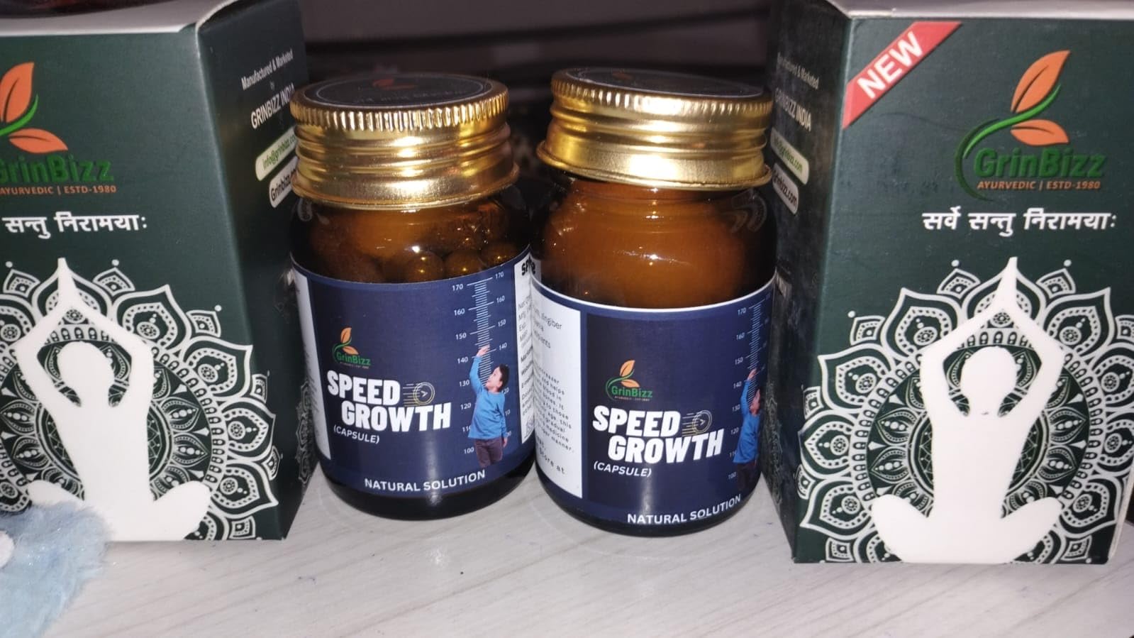 Buy GRINBIZZ Speed Growth Capsule Advanced Herbal Formula To Increase ...