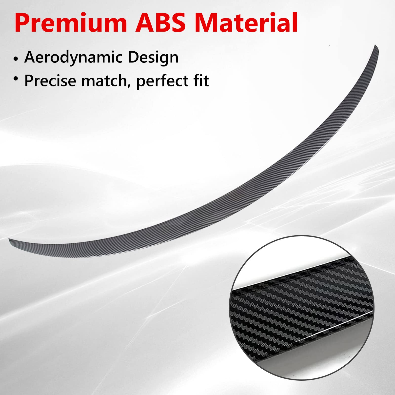 Snapklik.com : Huray For Tesla Model Y Spoiler Rear Spoiler Wing Lip ...