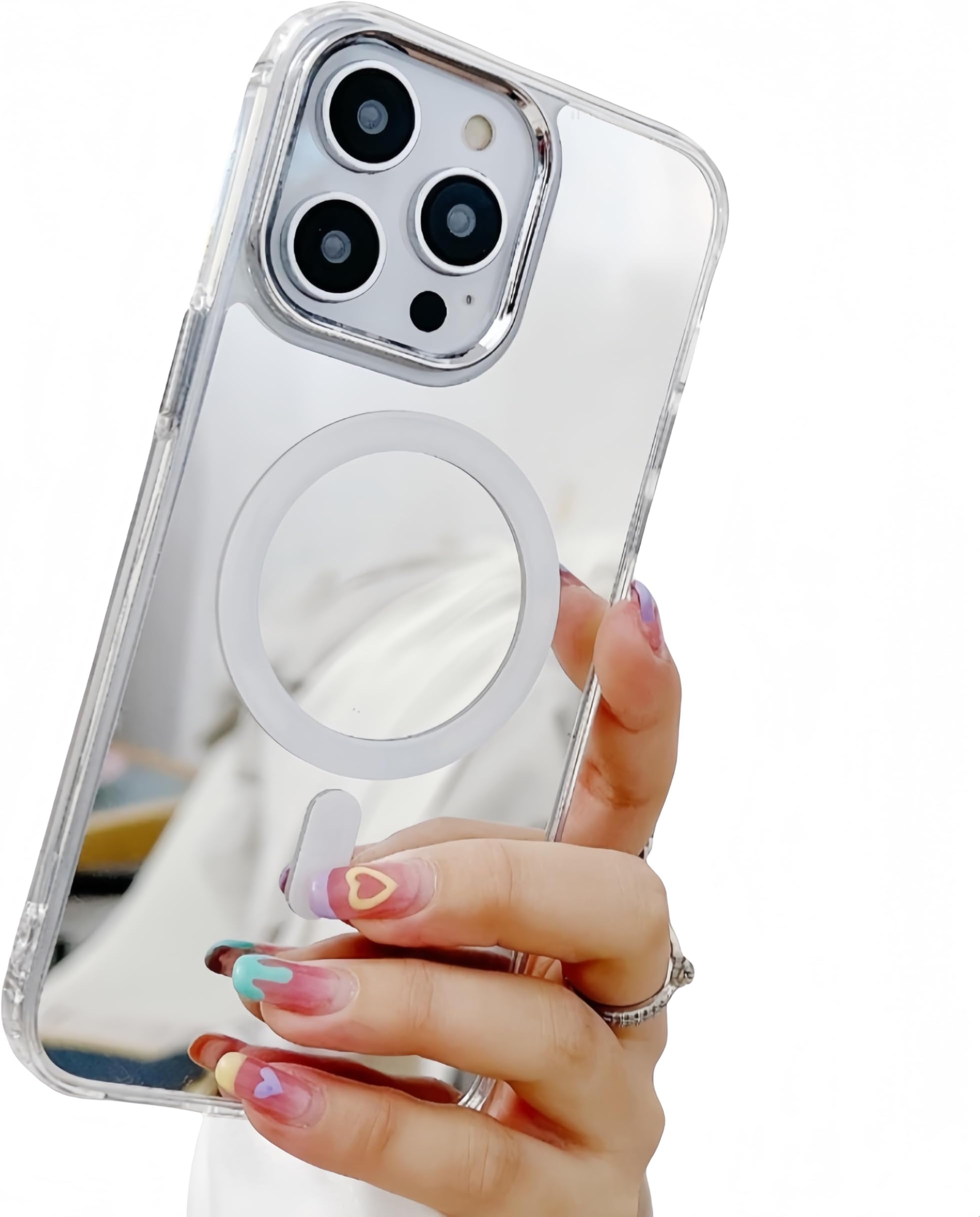 Amazon.com: Mirror Case for iPhone 14/iPhone 13 [Compatible with ...