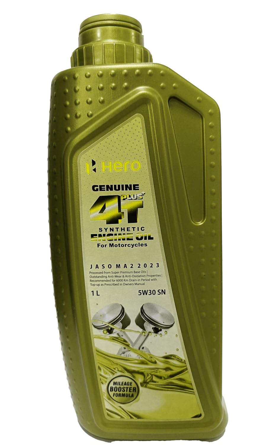 Hero Genuine 4T Plus 5W-30 Synthetic Engine Oil for Bikes (1000 ml) API ...
