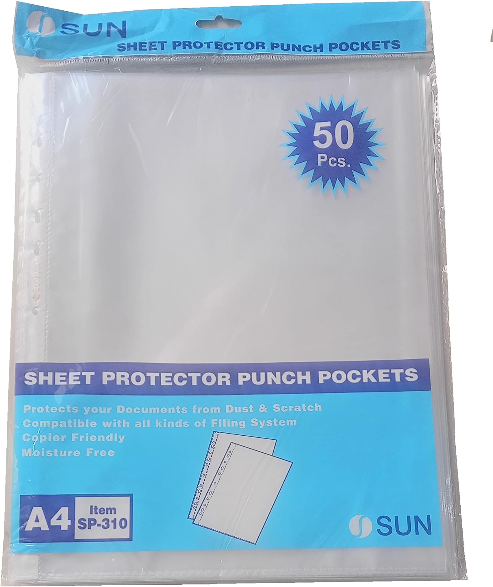 KESETKO Plastic Sheet Protector A4 Size, Document Sleeves, Thickness ...