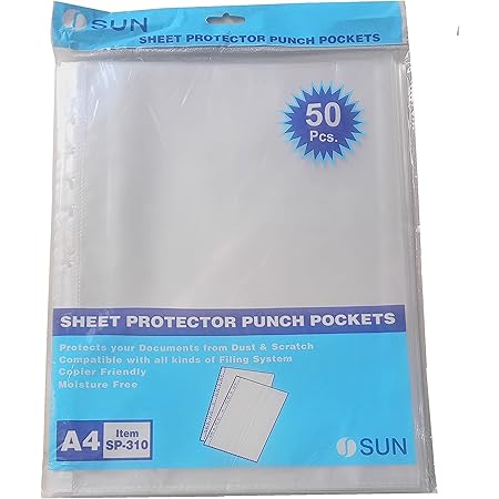 KESETKO® Sheet Protector A4 Size, Document Sleeves, Thickness 150 ...