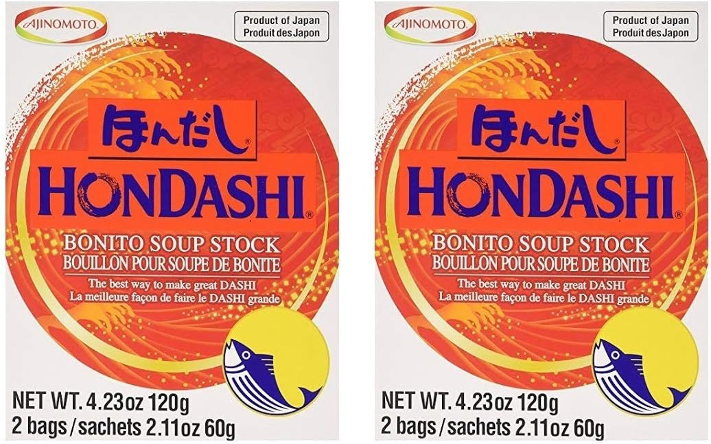 Amazon.com : Japanese Hon Dashi Bonito Fish Soup Stock - 2.1 oz x 2 ...