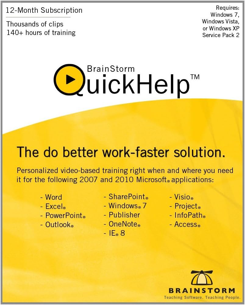 Amazon.com: QuickHelp by BrainStorm, Inc. [Download] : Software