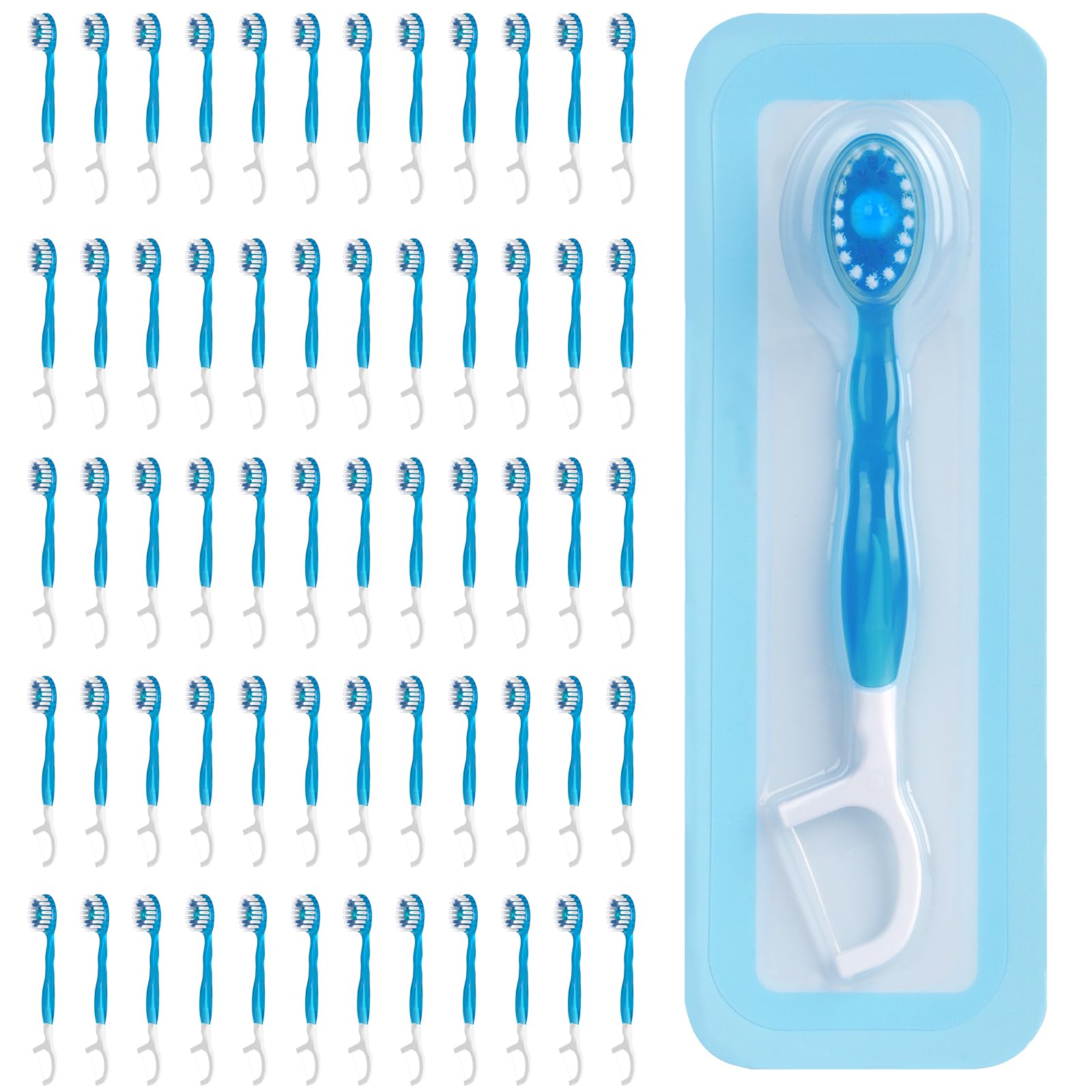 Amazon.com : Disposable Mini Travel Toothbrushes, 5-in-1 Pre-Pasted ...