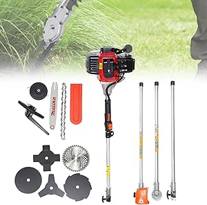 Amazon.com : 52CC 2 Stroke Gas Powered Grass Trimmer Gasoline Brush ...