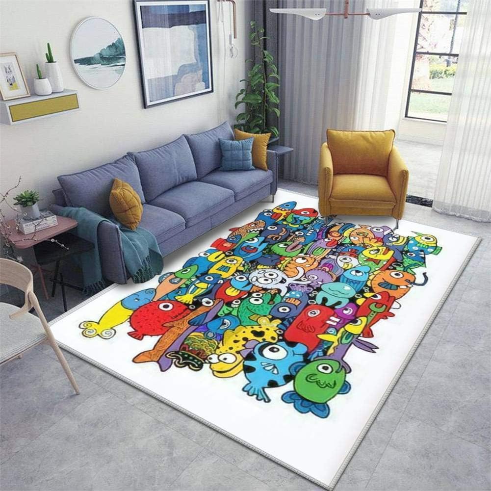 Amazon.com: Crazy Doodle Cute Marine Life,Doodle Drawing Style Area ...