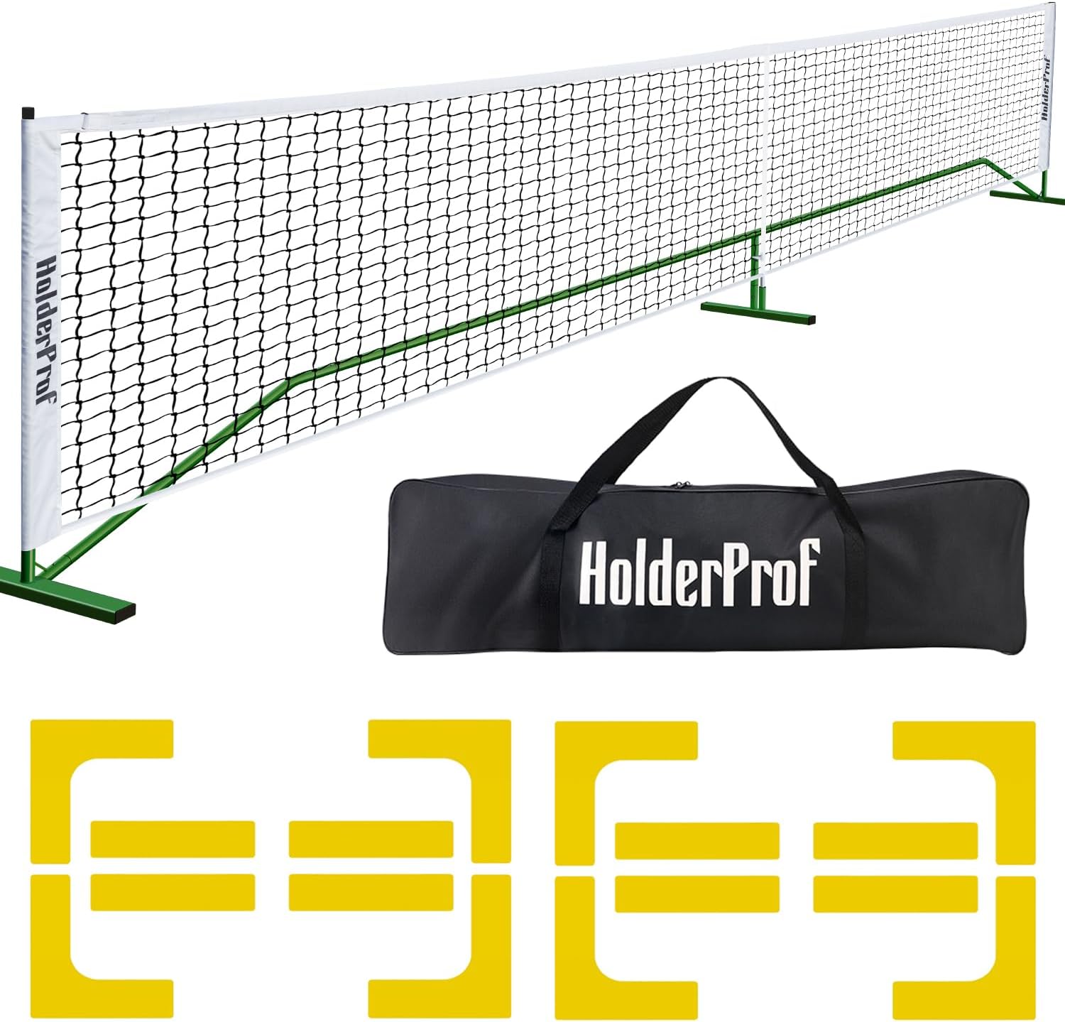 Amazon.com : HolderProf 3.0 Pickleball Nets Set, 22 FT Pickleball Net ...