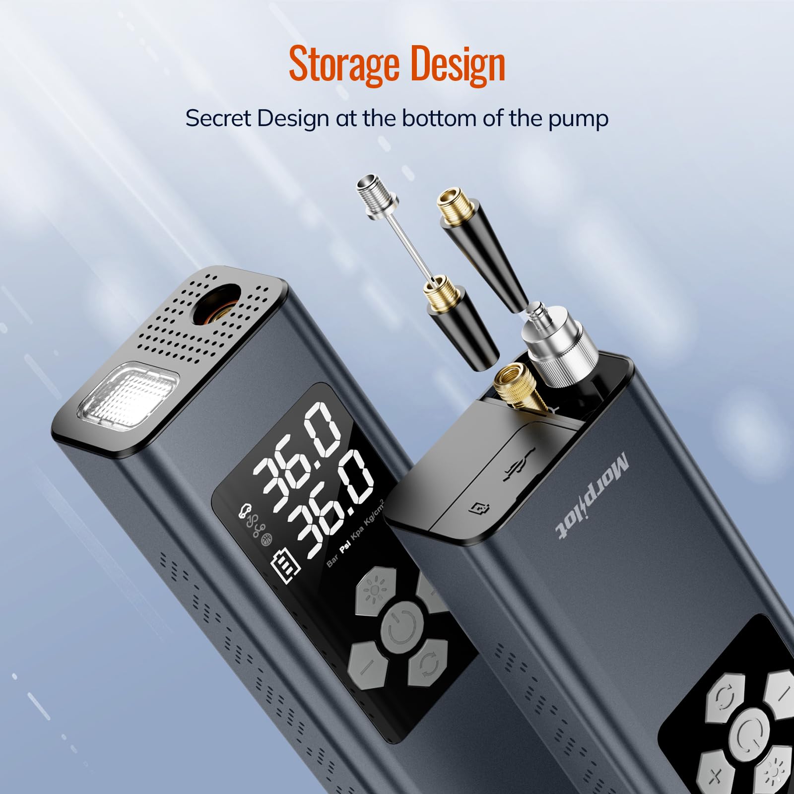 Snapklik.com : Morpilot Tire Inflator Portable Air Compressor, 2X ...