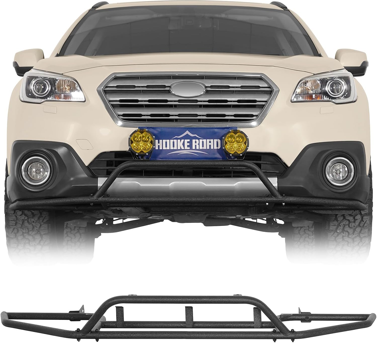 Amazon.com: Hooke Road Rally Outback Front Bumper Bull Bar Nudge Bar ...