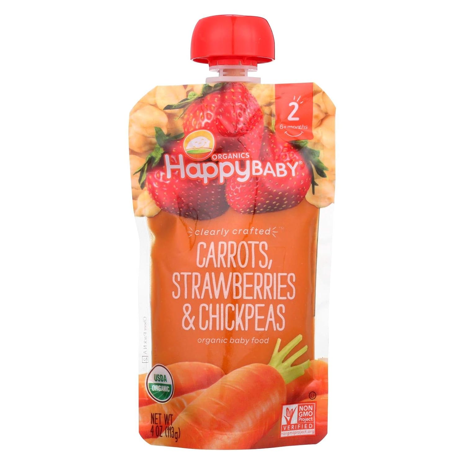Amazon.com: Happy Baby Organics Stage 2 Baby Food Pouches, Gluten Free ...
