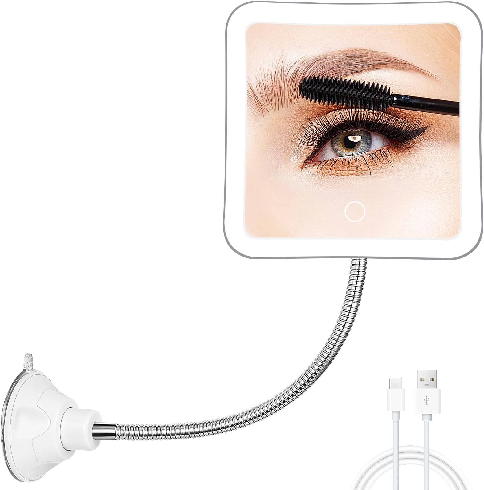 Amazon.com: Fabuday Flexible Gooseneck 30X Lighted Magnifying Mirror ...