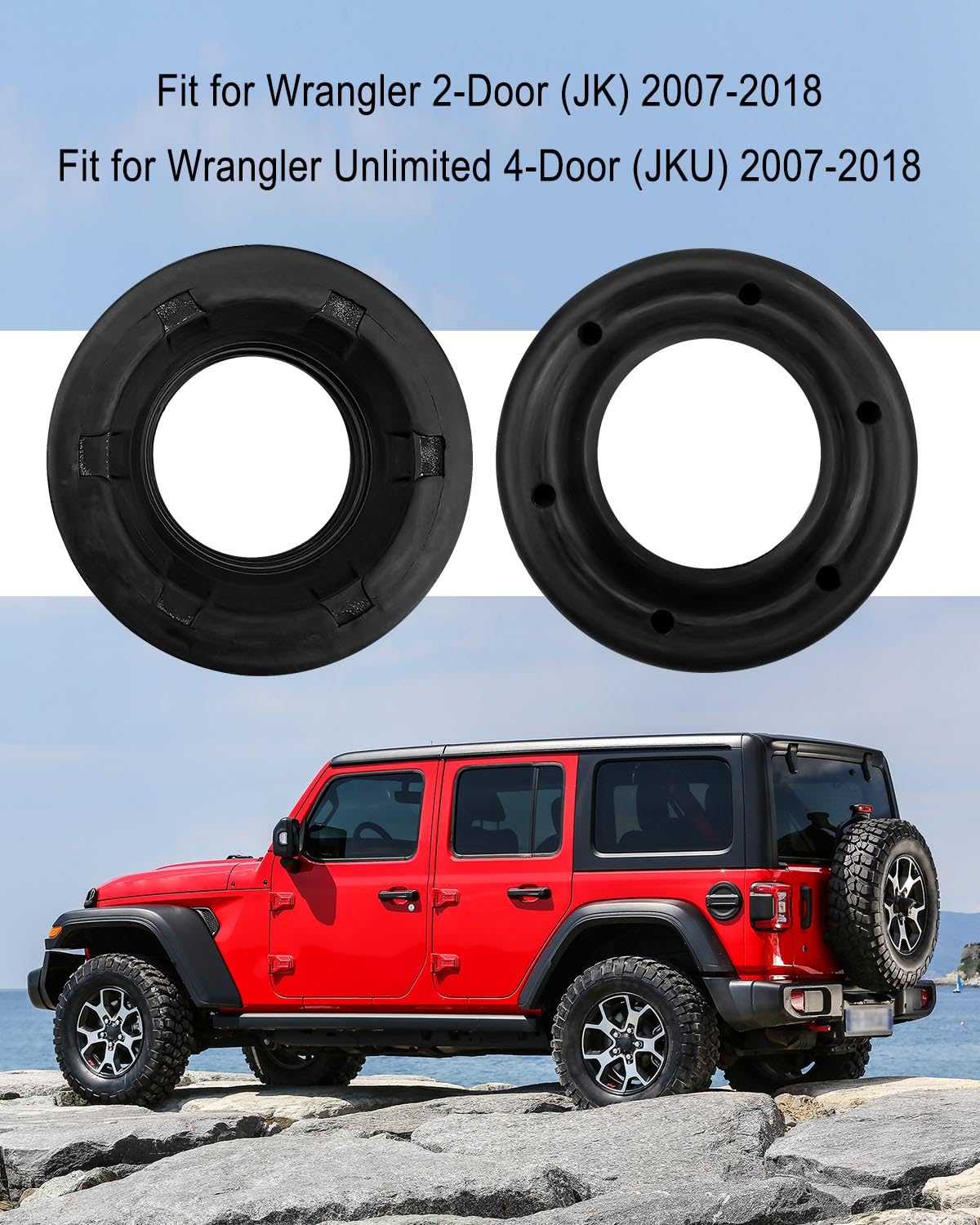 Snapklik.com : QLZOZB 2 Pcs Front Upper Coil Spring Isolators Fit For ...