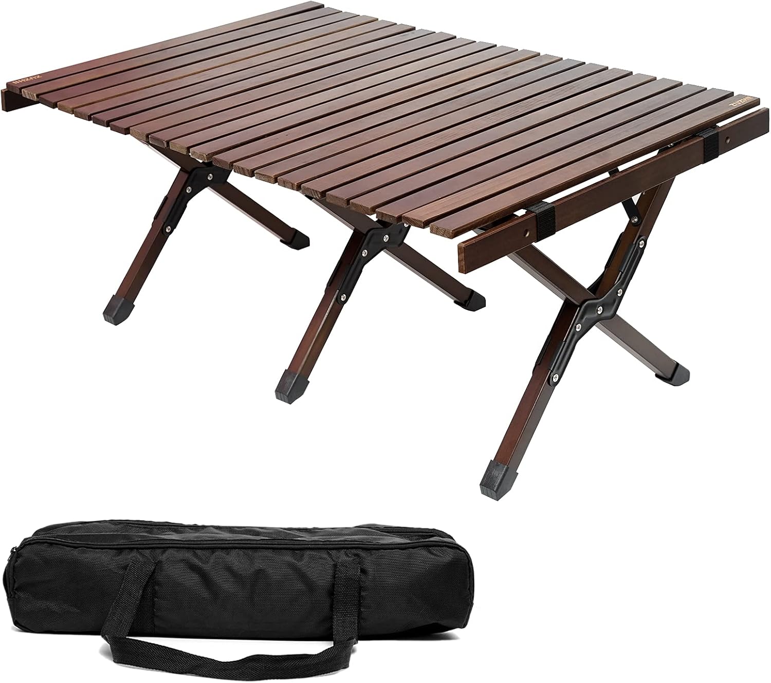 Amazon.com: ZUZHII 3ft Low Height Portable Folding Wooden Travel ...
