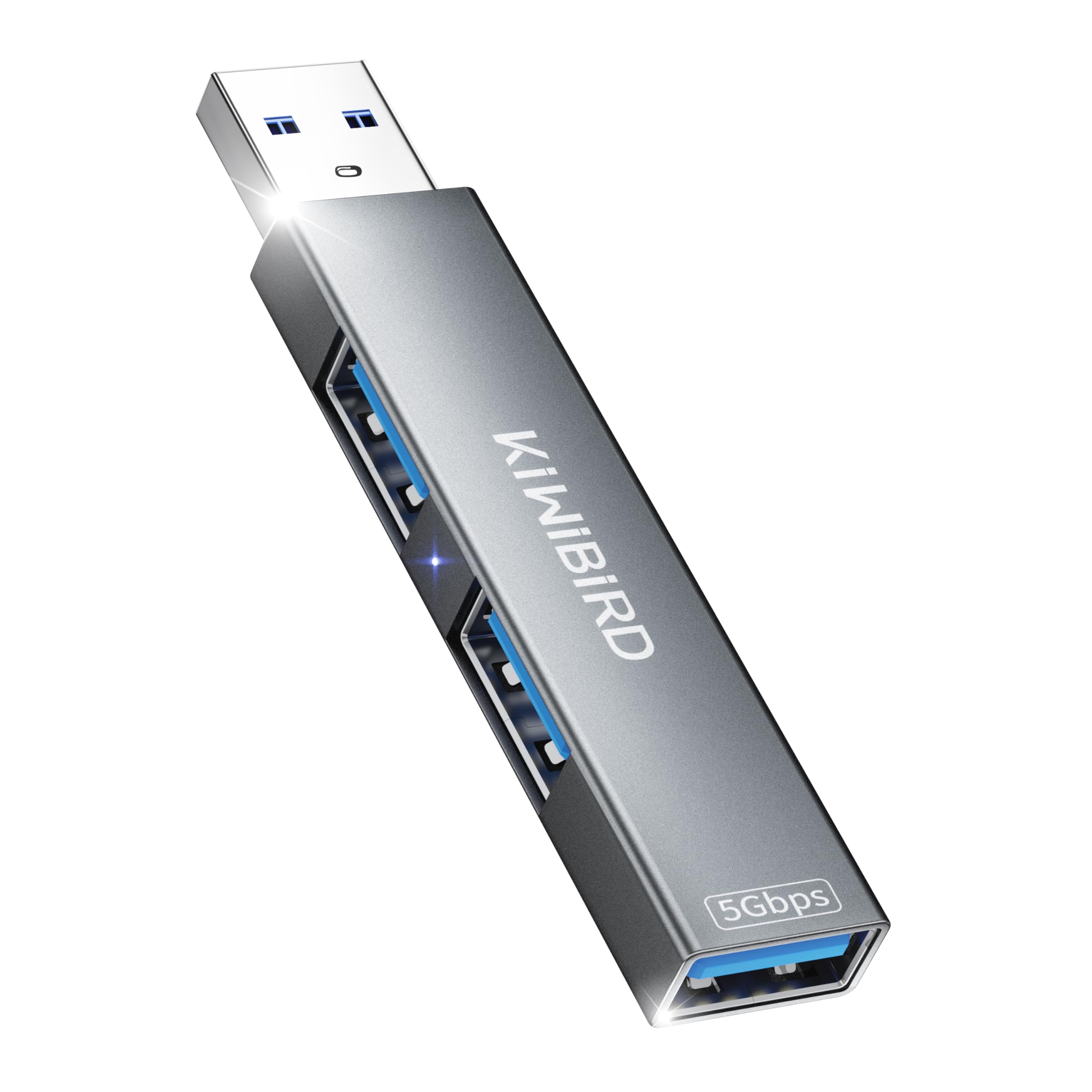 KiWiBiRD Ultra Slim USB Hub with Multi Port (1 USB 3.0, 2 USB 2.0), USB ...